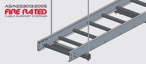FRN4T Fire Rated N4 Ladder on Trapeze Brackets HDG | EzyStrut